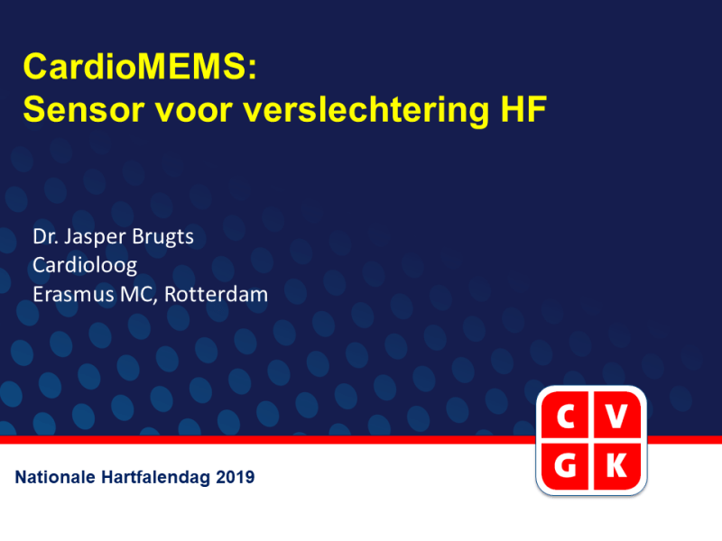 Slides | CardioMEMS: sensor voor verslechtering HF
