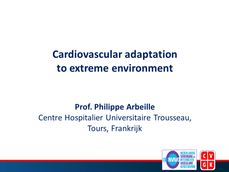 Slides: Cardiovascular adaptation to extreme environment