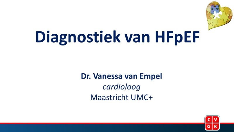 Slides | Diagnostiek in HFpEF