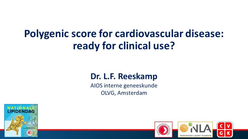 Slides: Polygenic scores for cardiovascular diseases: ready